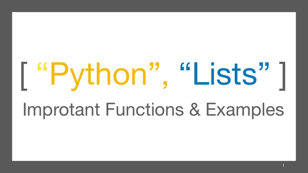 Lab 4 - Python Lists