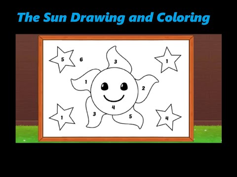 Sun drawing and coloring, Sun picture drawing #coloring #drawing #pictures #kidsvideo