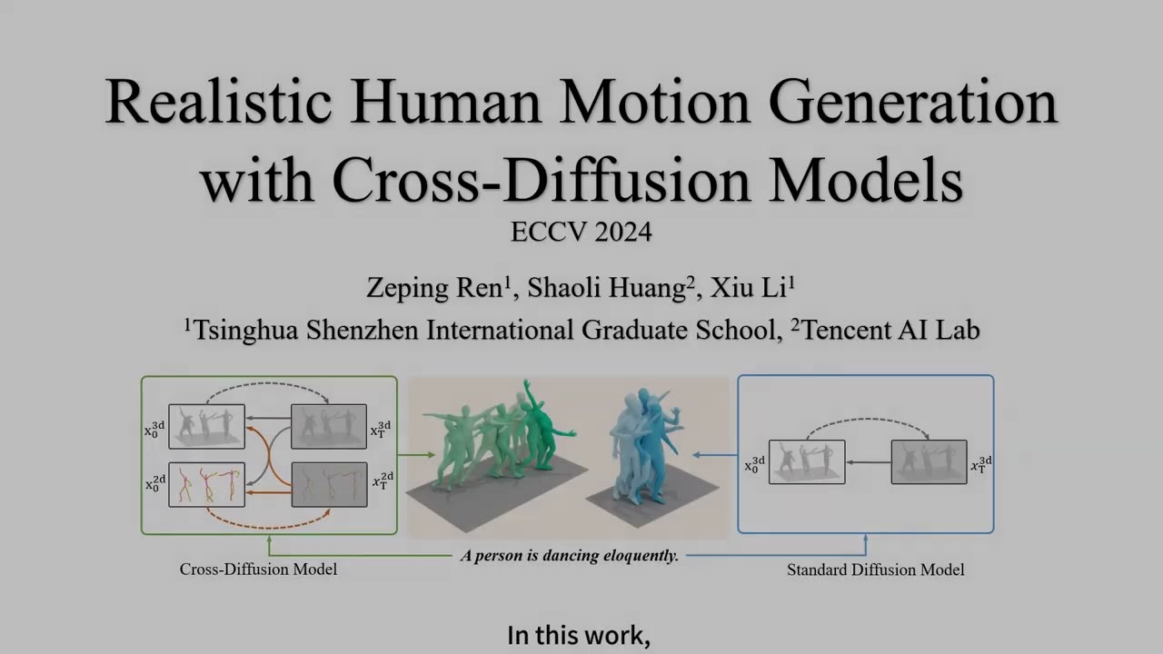 Realistic Human Motion Generation with Cross-Diffusion Models