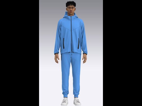 Nike Sportswear Tech Fleece , marvelous designer, clo3d