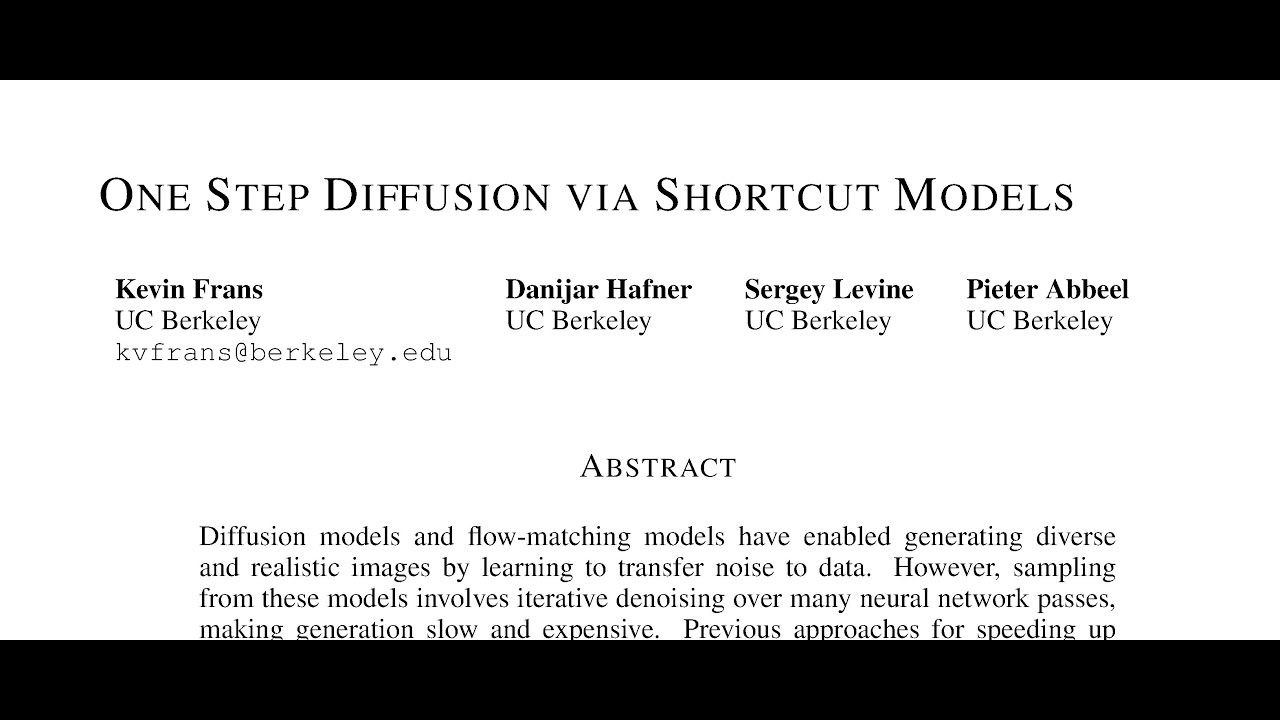 [QA] One Step Diffusion via Shortcut Models