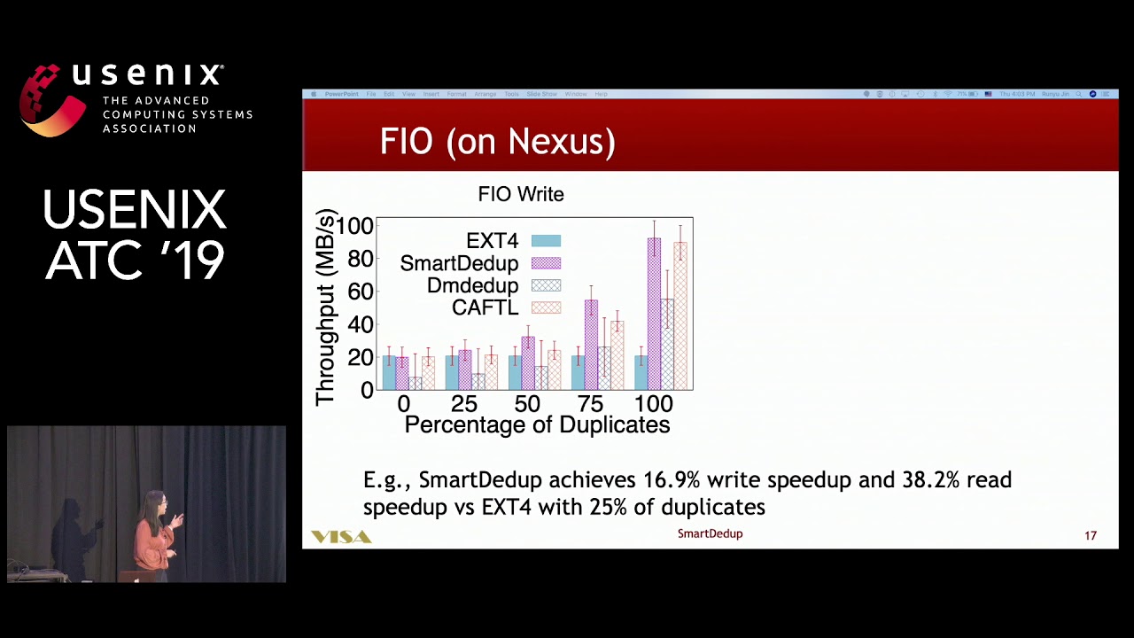 USENIX ATC '19 - SmartDedup: Optimizing Deduplication for Resource-constrained Devices