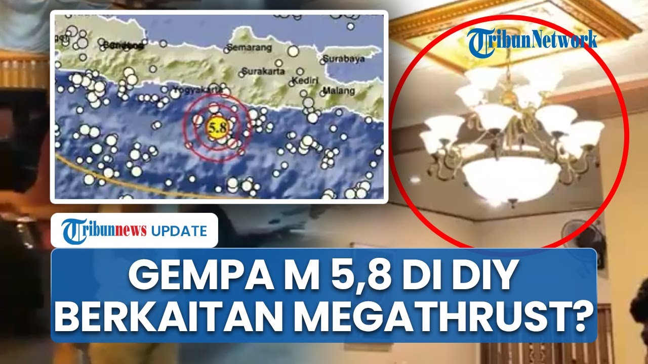 2 Kali Gempa Magnitudo 5,8 dan 5,6 Guncang Gunung Kidul DIY, BMKG: Tak Berpotensi Tsunami ...