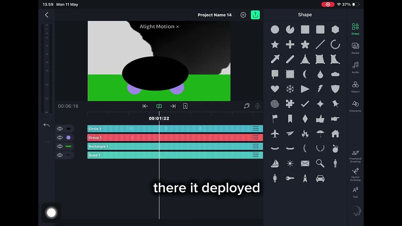 How to make a basic tornado intercept animation in alight motion
