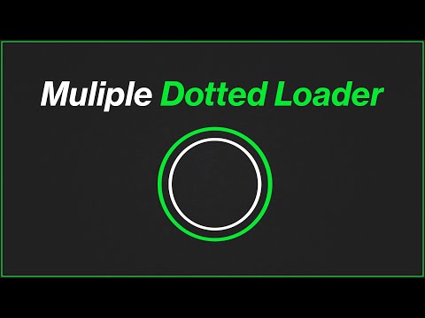 Arabic HTML CSS Tutorials Multiple Dotted Loader - الورشه