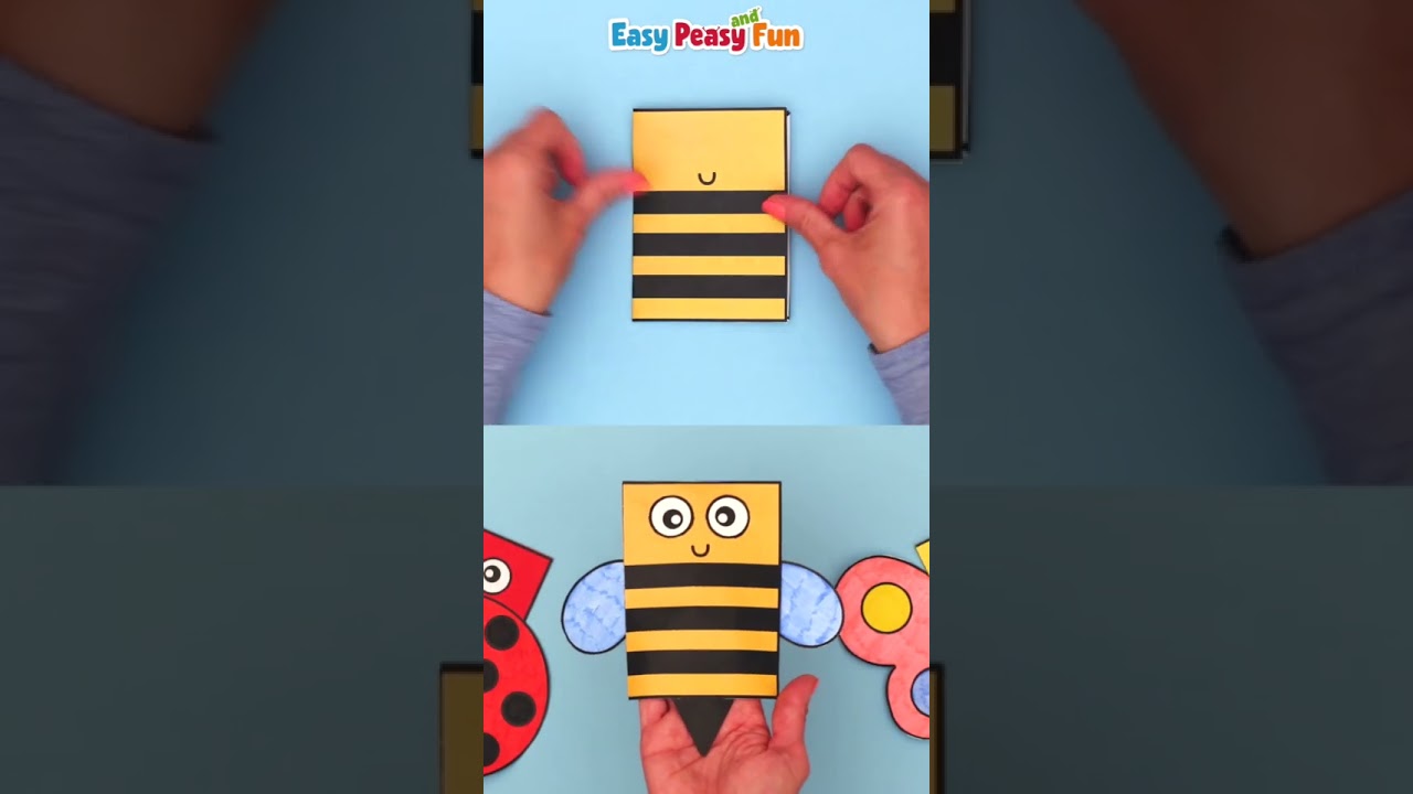 Build a Bee Puppet Craft Template