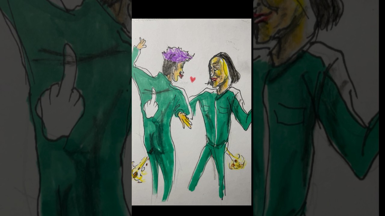 squid game 2 | funny drawings new 🤣🤣🤣 #squidgame #funny   #drawing #shorts #shorts