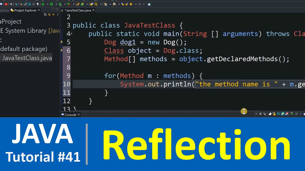 Java Tutorial #41 - Java Reflection with Examples in Java Programming