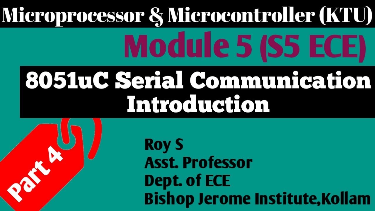 Module 5|Part 4|8051Serial Communication|Microprocessor & Microcontroller|S5 ECE|KTU|