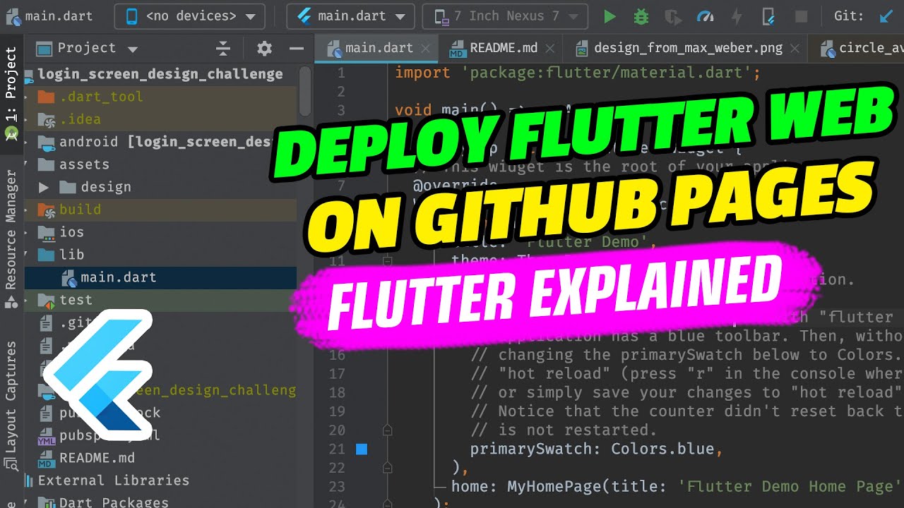 Deploy Flutter Web on GitHub Pages - Flutter Explained - Level: Pro