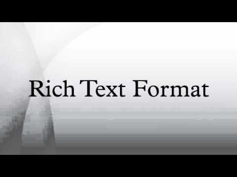 Rich Text Format