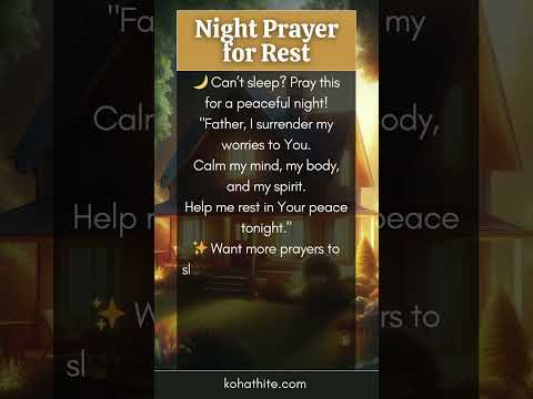 Night Prayer For Rest