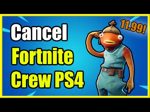 How to Cancel Fortnite Crew Subscription on PS4! (Don't Get Charged!)