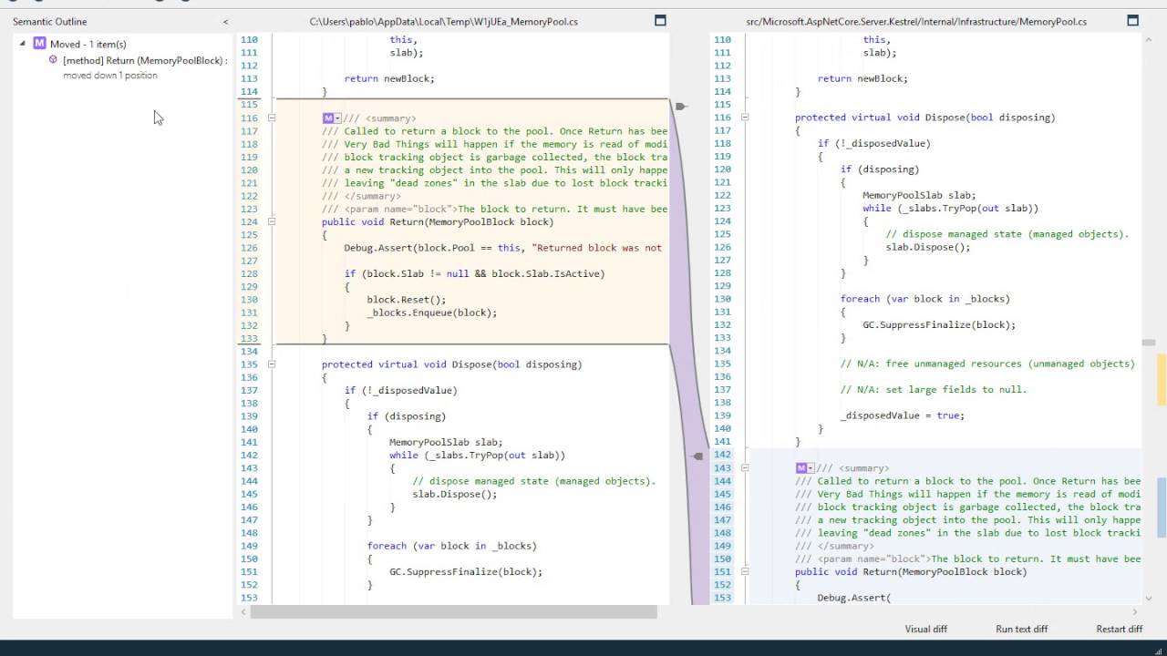 Semantic Visual Diff explained with Git
