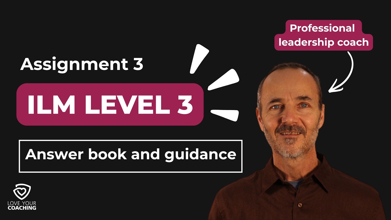 ILM Level 3 Assignment 3 | Answer book and guidance