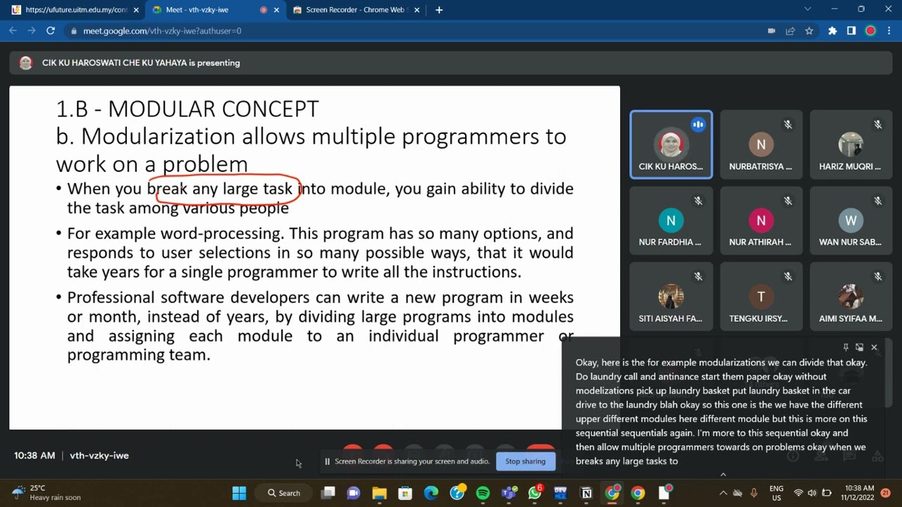 CSC121 TOPIC 6[FUNCTIONS :ALGORITHM DESIGN FOR PROGRAMS USING MODULES]
