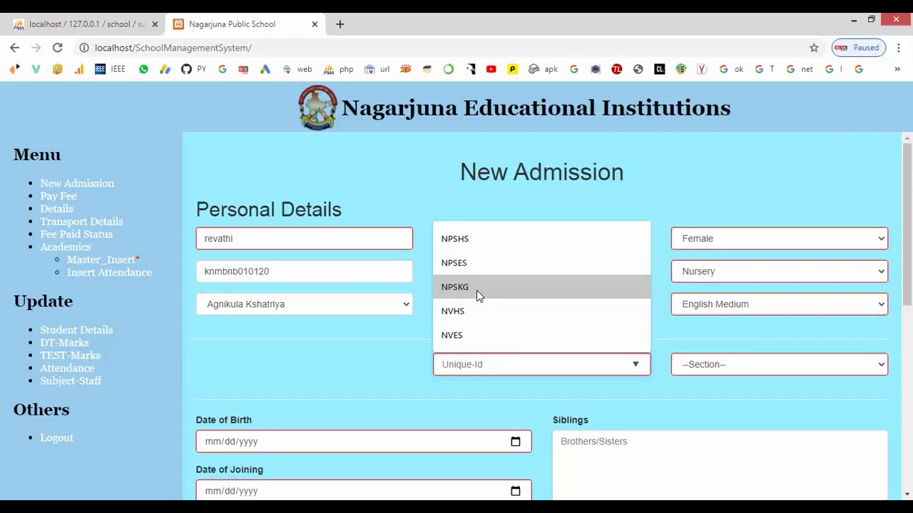 School Management System in PHP - OKOK PROJECTS- Final Year Projects ...