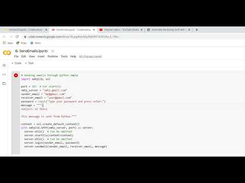 Python -How to Send and Receive Emails using SMTP and SSL plugins ?