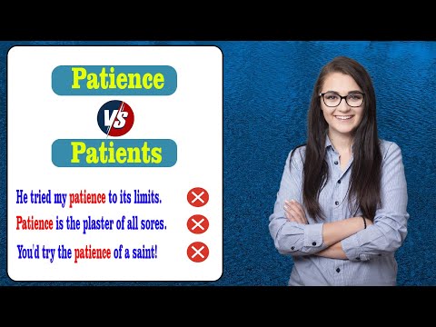 Confusing English Words | Fix Common Vocabulary Mistakes | Patience Vs Patients