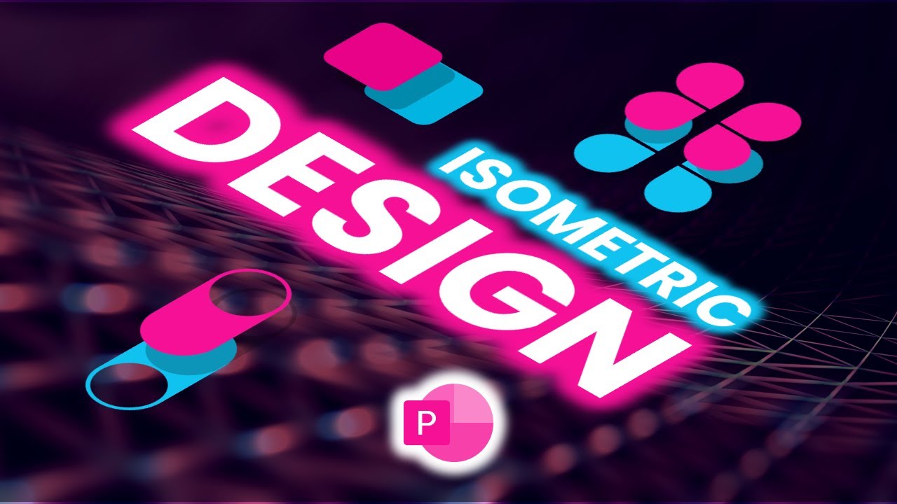 How to create ISOMETRIC design with ANIMATION using just basic shapes inside PowerPoint!