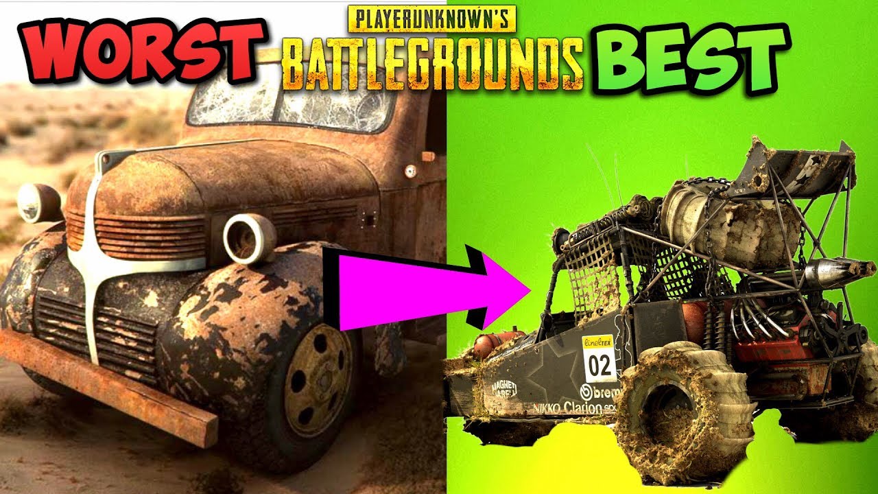 RANKING EVERY VEHICLE IN PUBG FROM WORST TO BEST! - PlayerUnknownsBattlegrounds