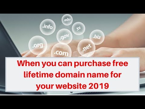 When you can purchase free lifetime domain name for your website 2019