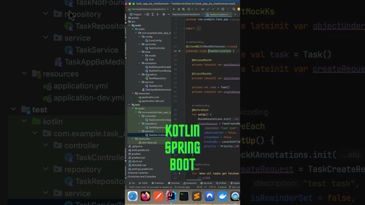 Learn Kotlin Spring Boot !#backend #springboot #kotlin