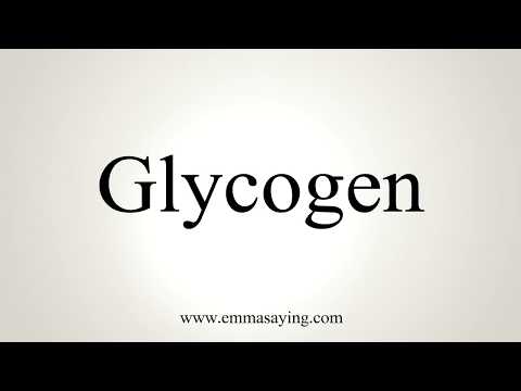 How To Pronounce Glycogen