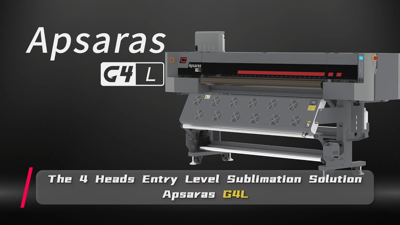 Apsaras G4L - 1.9m Entry Level Dye Sublimation Solution with 4xi3200 heads, up to 185sqm/h