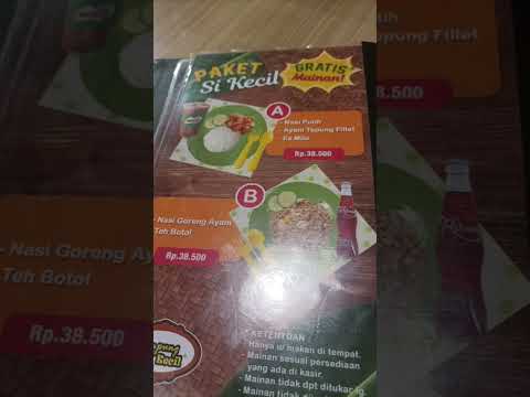 Daftar harga menu Kampung kecil #price #harga #kuliner #kaltim #masakan #enak #food #karedok #ayam