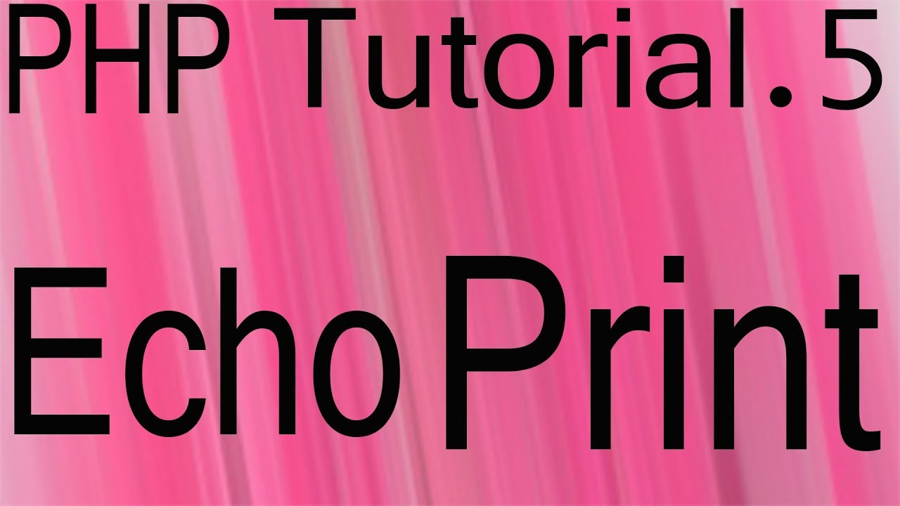Php Bangla Tutorial Part 5 HD | Difference Echo vs  Print  Function