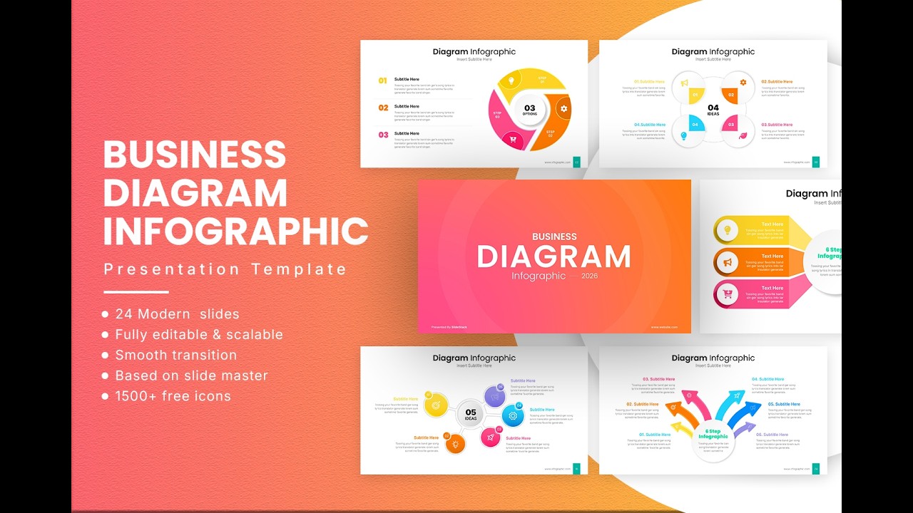 Business Diagram Infographics Presentation Template | Data Visualization Slides