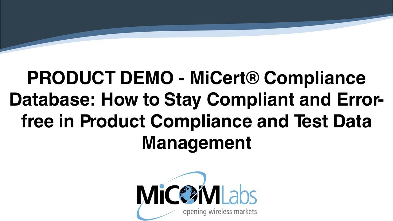 MiCert Compliance Database