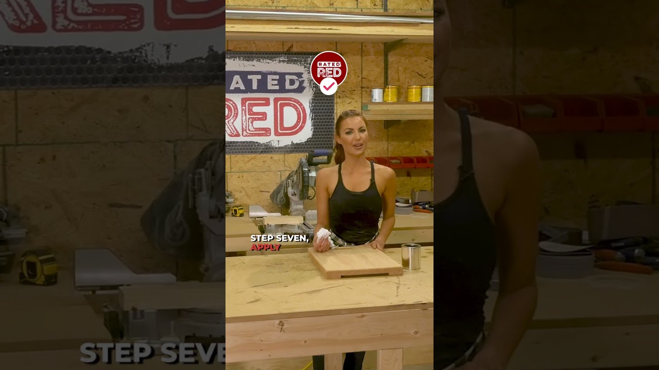 Amanda Mertz shows you how to make the PERFECT cutting board on Red Hot Building