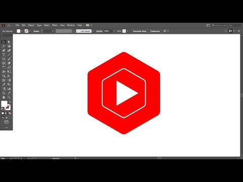 How to make Youtube Studio Logo Design in Adobe Illustrator Tutorial