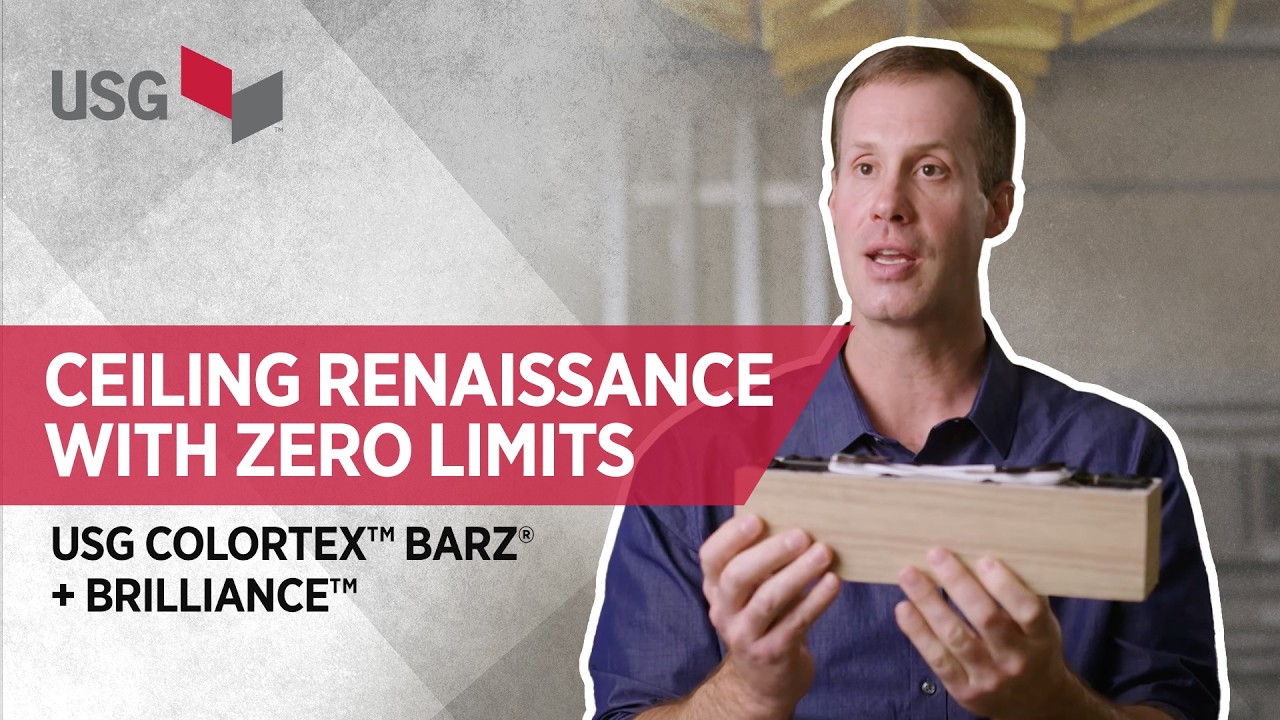 Designing Without Boundaries: Integrated Lighting & USG Colortex™ Barz® + Brilliance™