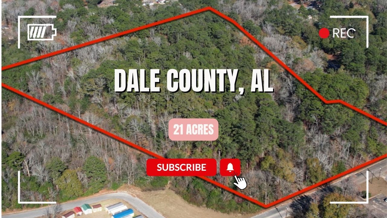 21 Acres in Dale County, AL – Single Family & Modular Homes Allowed -Montgomery –Dothan- Overview