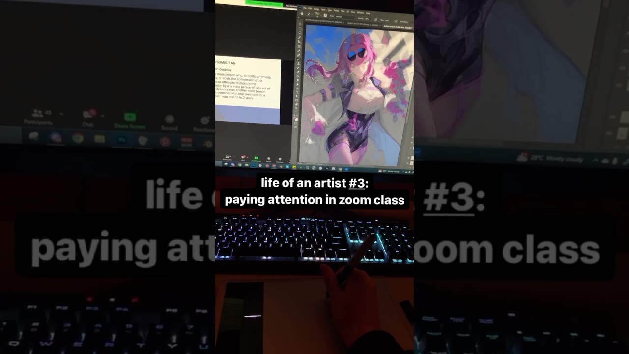 POV: artists “paying attention” in class #drawing #art #honkaistarrail #hsr #digitalart