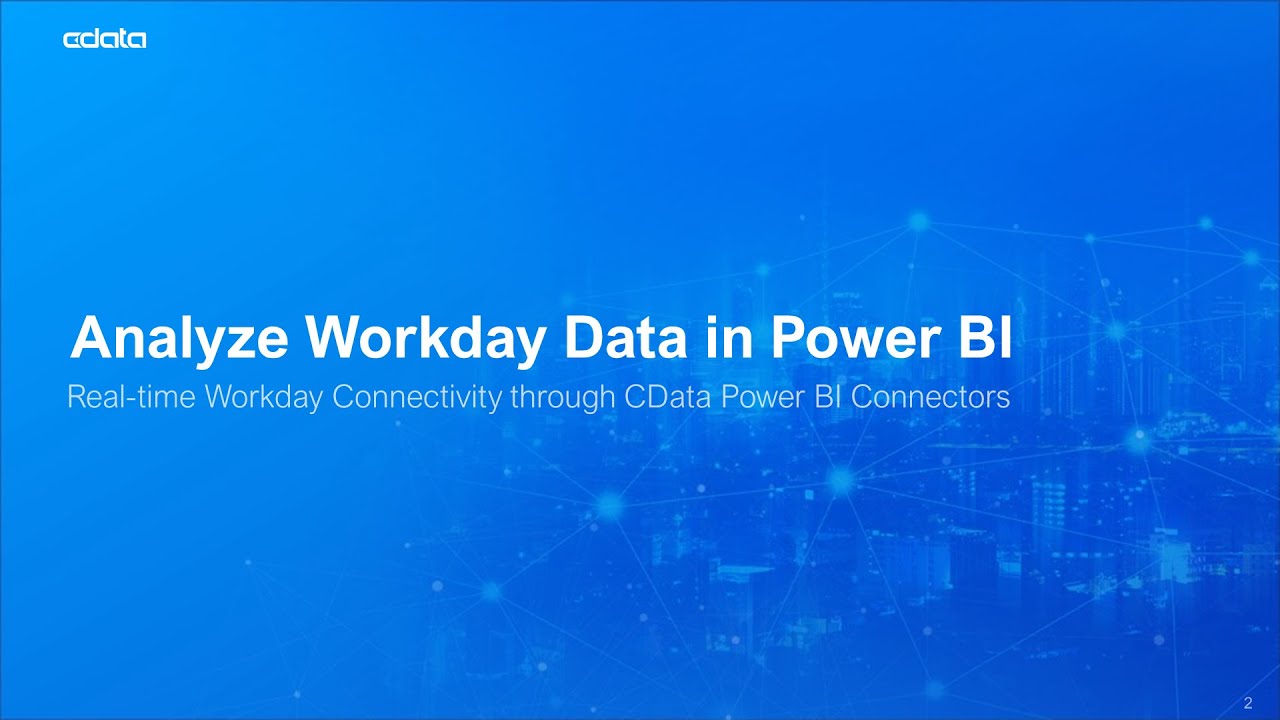 Power BI Workday Connector Setup - Tutorial