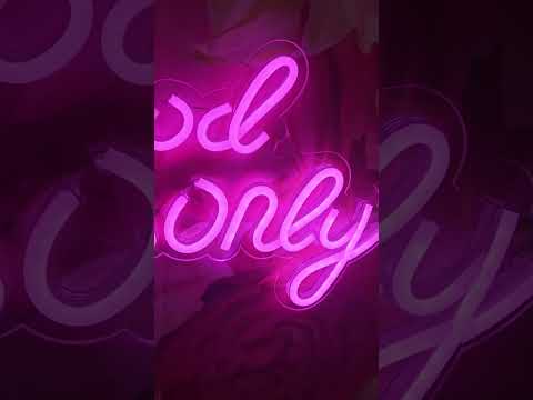 Good Vibes Only Neon Sign ✨ | Aesthetic Pink Wall Decor for Any Space! #decor