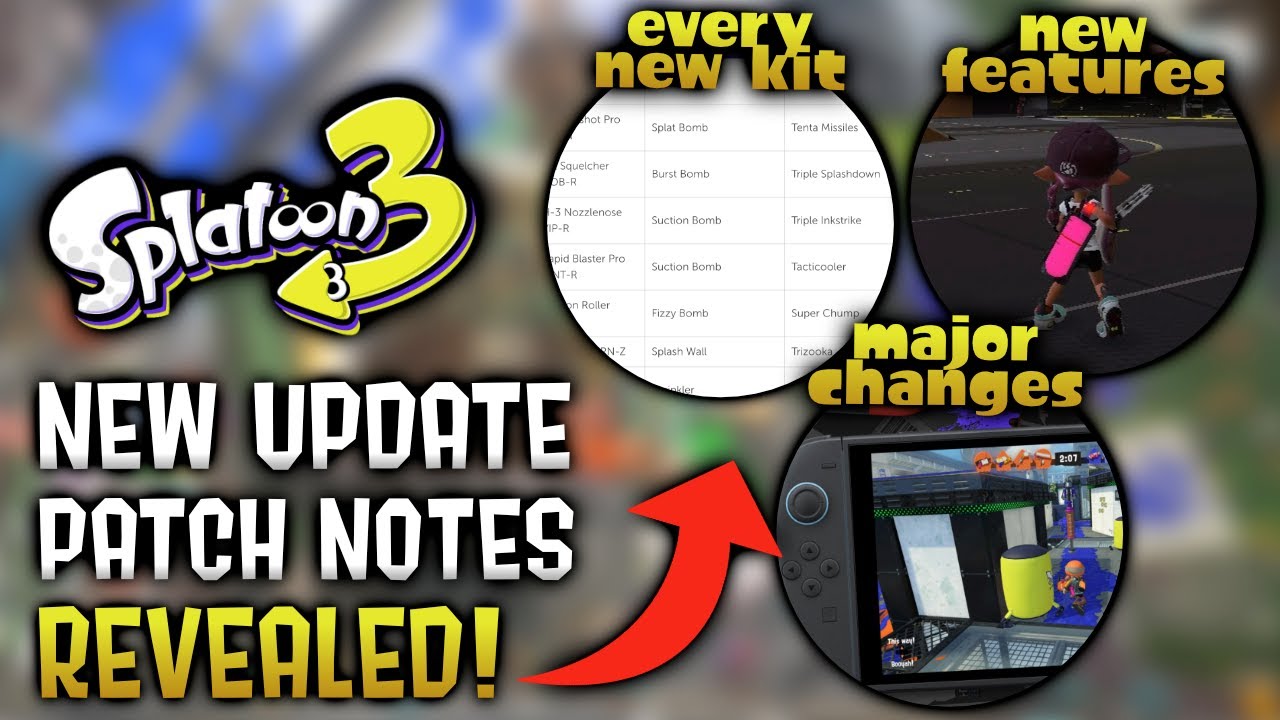 HUGE 10.0.0 UPDATE Patch Notes Released - Splatoon 3