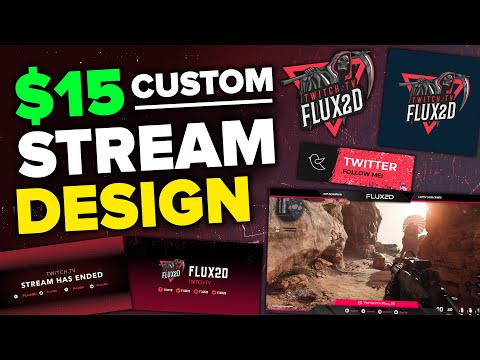 Fully Custom Stream Design For Only $15 - Twitch Panels, Overlay, Offline Screen, Banner...