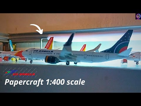 Papercraft Boeing 737 Max-8 paper model | Видео