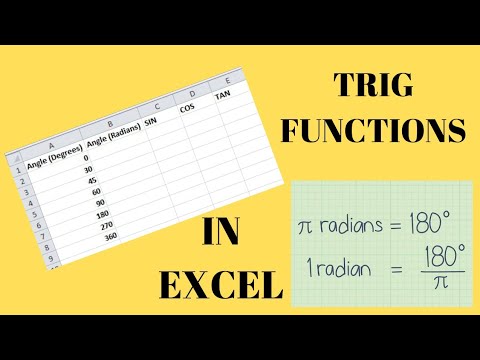 How to Use Trigonometric Functions (sin, cos, tan) in Excel | Simple Math Functions in Excel 2025