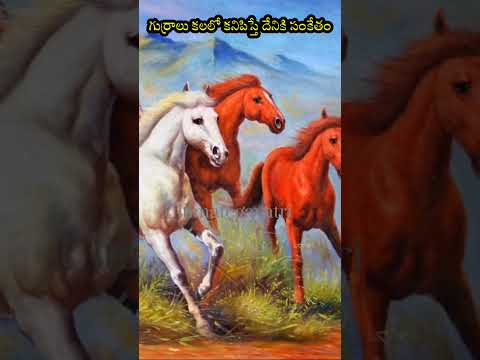గుర్రాలు కలలో కనిపిస్తే దేనికి సంకేతం #ultimategayatri #dreams