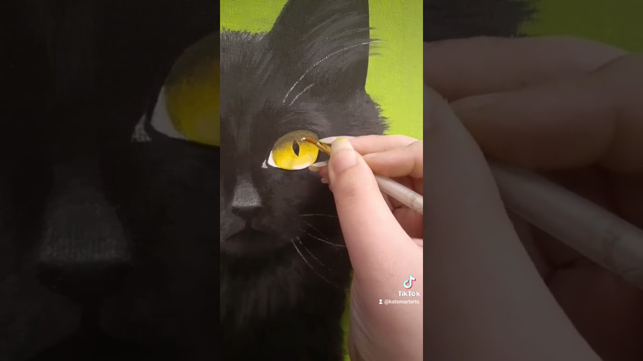 Painting a Black Cat for Mother's Day
