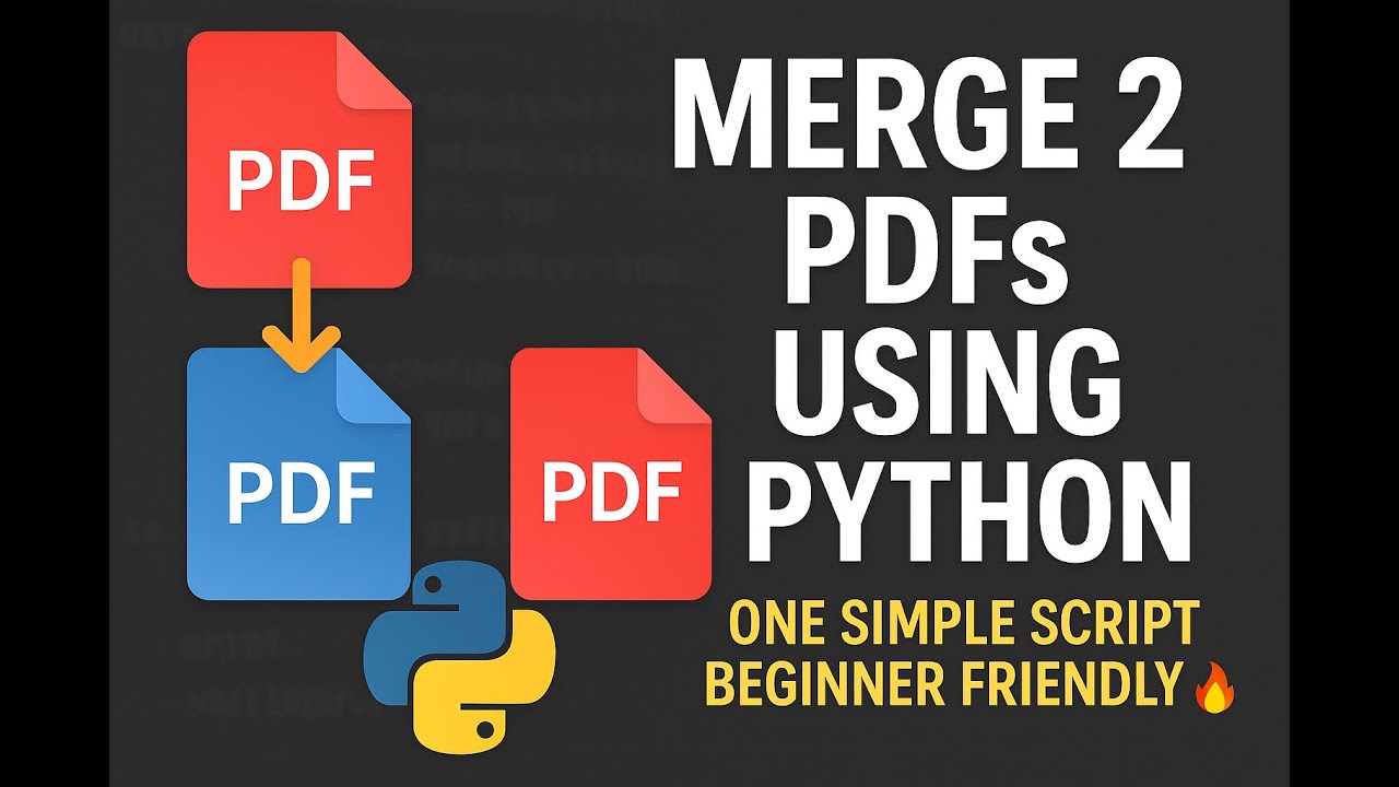 Merge Multiple PDF Files Using Python | Easy Script for Beginners