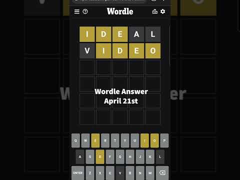 I Solved Wordle Answer April 21 | Wordle Daily Puzzle #shorts #306 #wordleapril21st