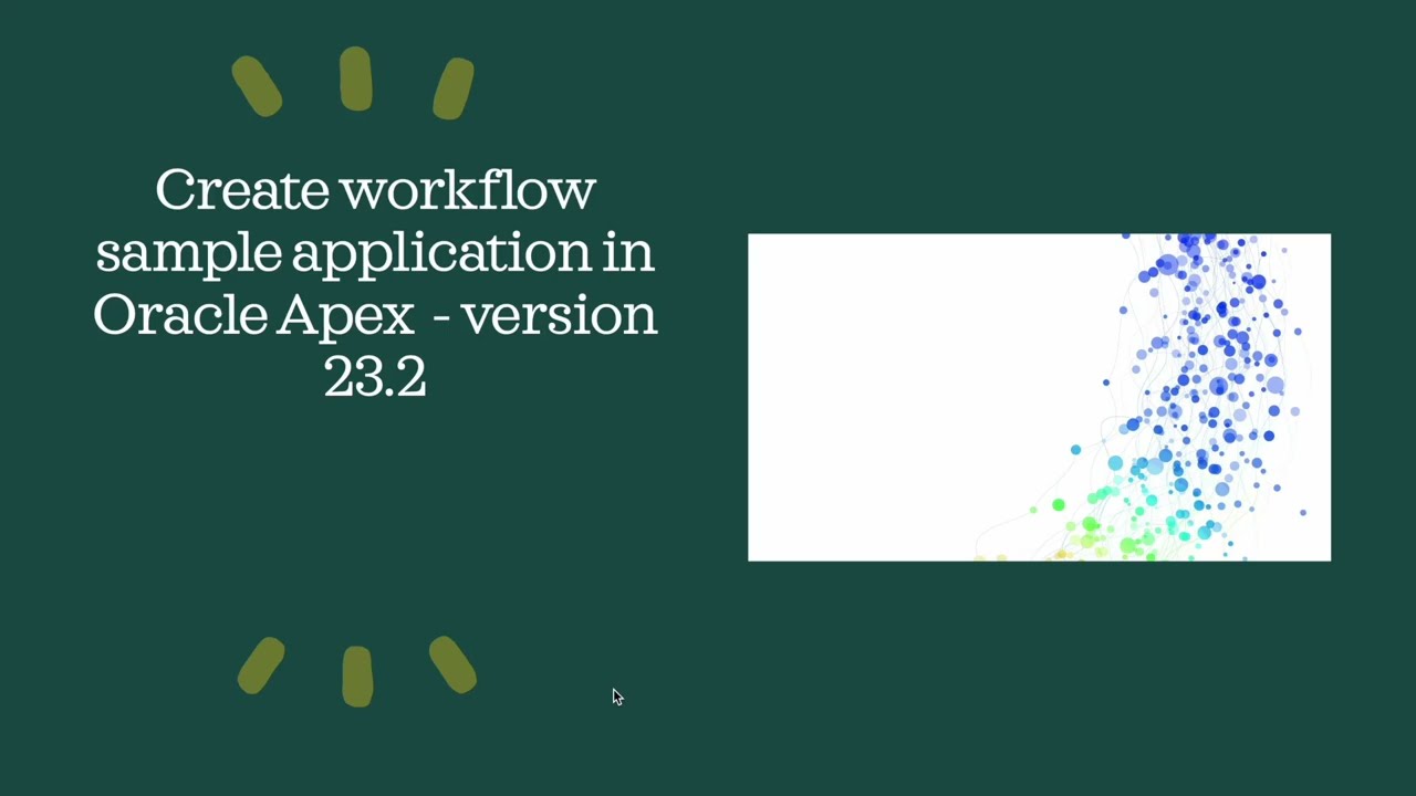 Working with workflows in oracle apex