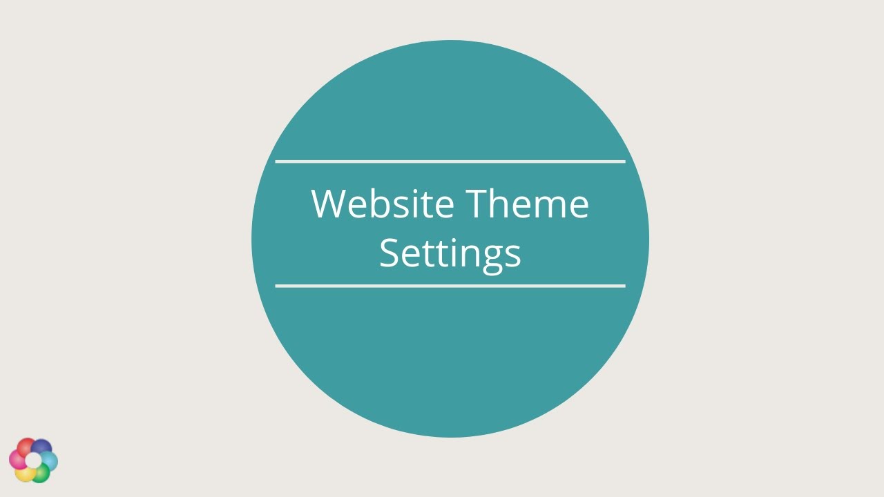Website Theme Settings